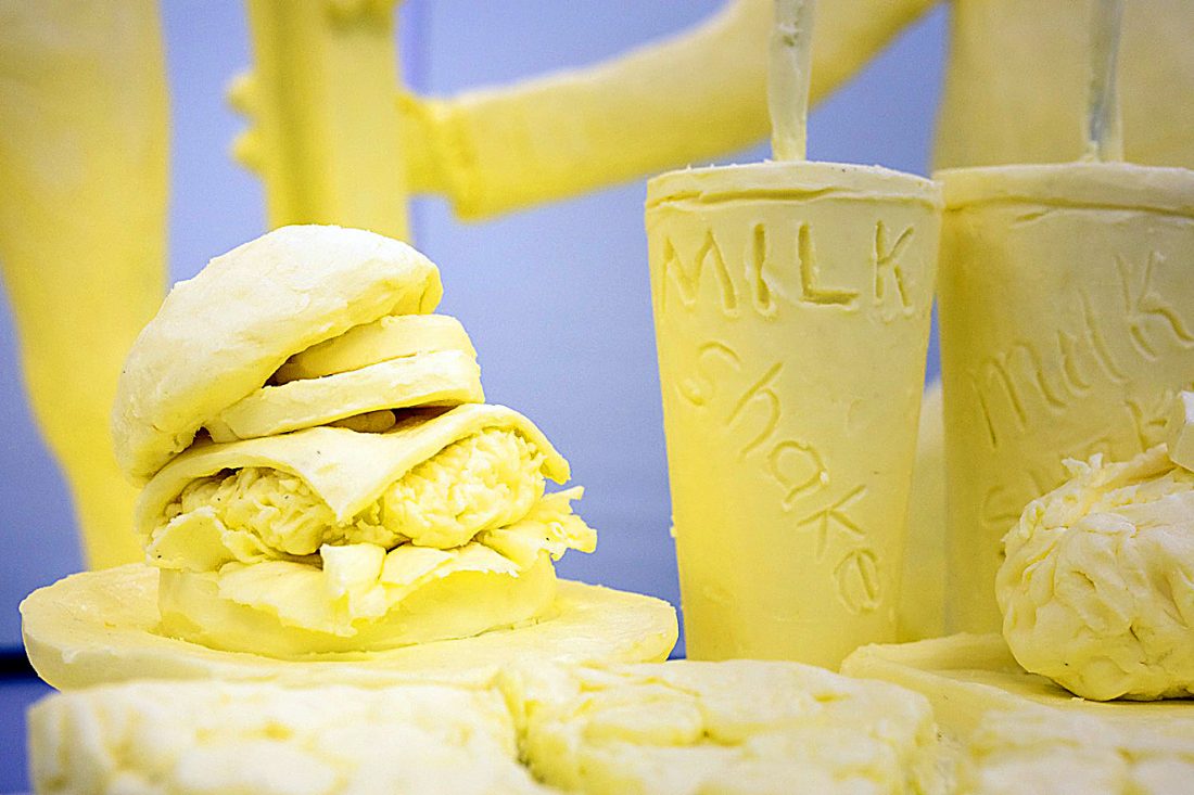 Butter sculpture with mascots unveiled at state’s Farm Show | News ...